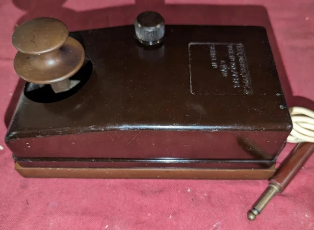 BRITISH AIR MINISTRY Type 'D' WW2 Bakelite (Brown) Morse key VGC QRP £ ...