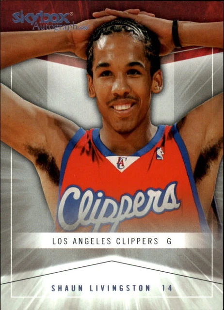 2004-05 SKYBOX AUTOGRAPHICS #71 Shaun Livingston carte de basket-ball ...