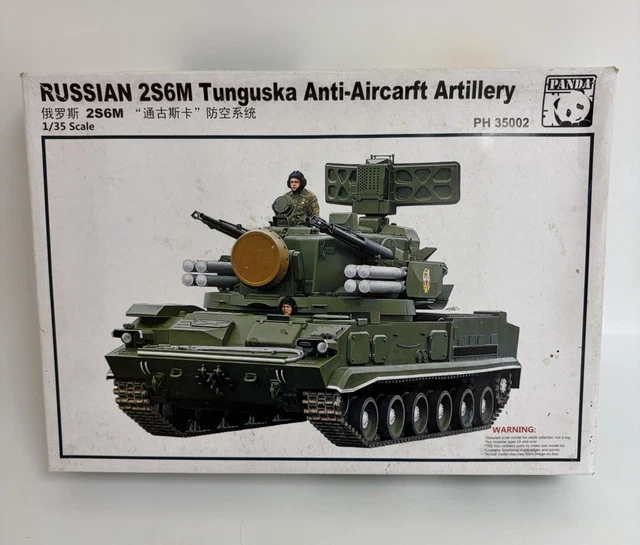 PANDA MODELS 1:35 Russian 2S6M Tunguska Anti-Aircraft PH 35002 Model ...