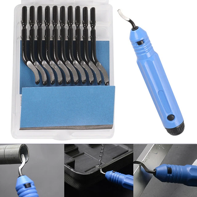 HANDLE BURR METAL Repair Deburring Tool Kit 10pc Router Bit Rotary ...