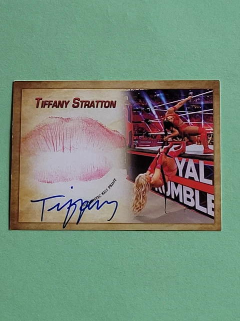 TIFFANY STRATTON 2024 Collectors Expo Kiss Auto WWE NXT Wrestler ...