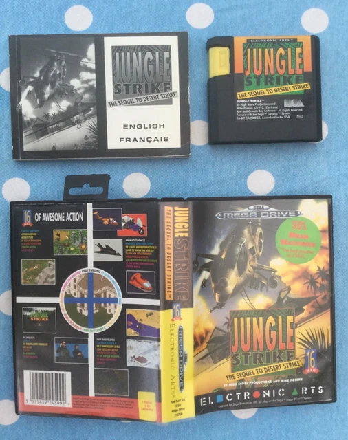 🌟JUNGLE STRIKE🌟SEGA MEGA Drive🌟16 Bit🌟Complete🌟Fast Uk🇬🇧Postage🌟 £18.95 ...
