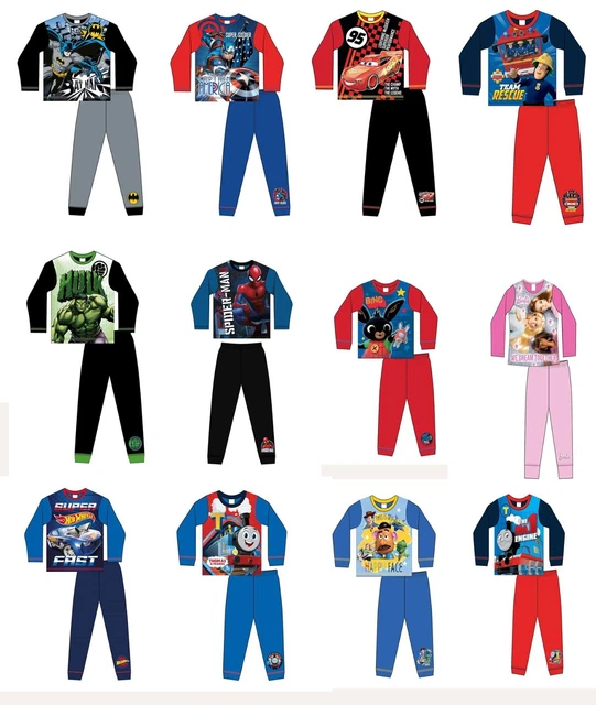 DISNEY MARVEL CHARACTER Girls Boys Kids Pyjamas Sets Pjs 1 2 3 4 5 6 7 ...