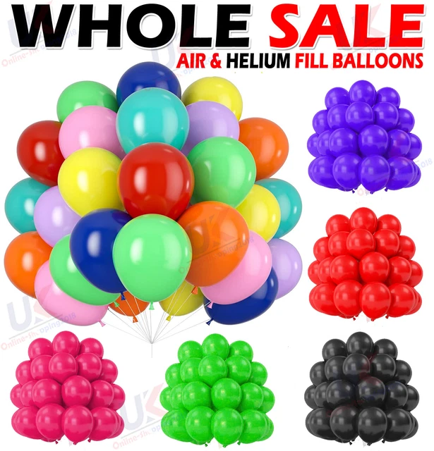 5& 10& 12& inch small Plain latex balloons WHOLESALE party birthday 100 ...