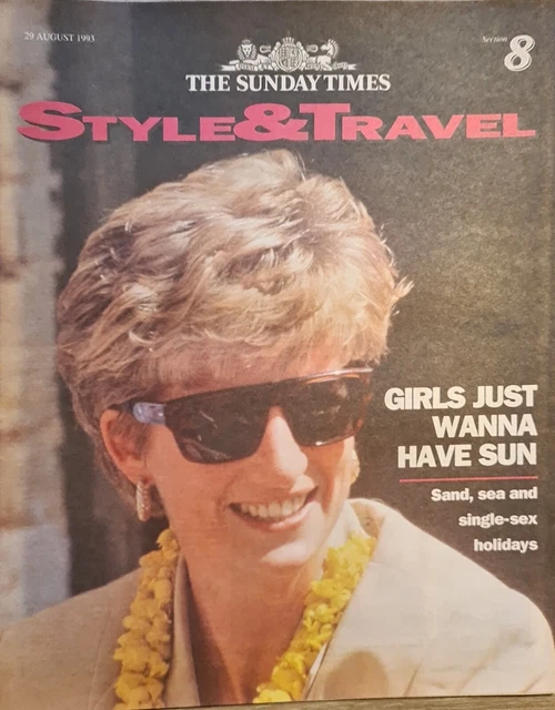 VINTAGE SUNDAY TIMES Style & Travel Magazine August 29th 1993 £6.00 ...