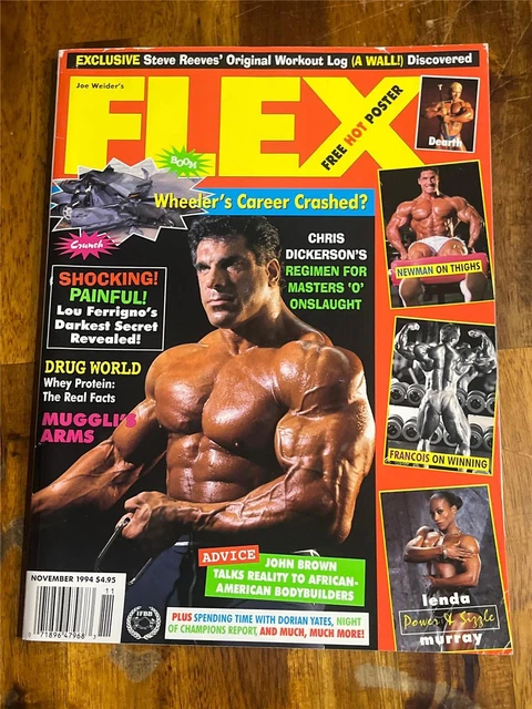 FLEX BODYBUILDING MUSCLE magazine LOU FERRIGNO 11-94 £11.93 - PicClick UK