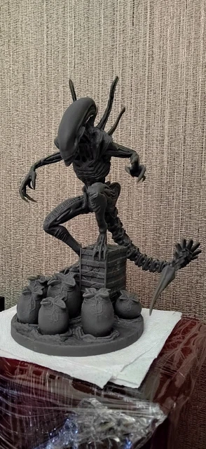 XENOMORPH ALIEN 3D Print Diorama 8k 14" Fan Art £49.99 - PicClick UK