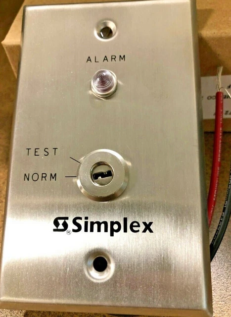 SIMPLEX FIRE ALARM Indicator Test Station Key Switch 2098-9806 $16.00 ...