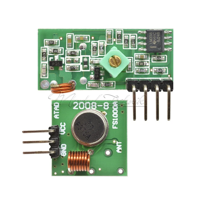 1/5X 315/433MHZ RF Transmitter Receiver Module Arduino Wireless ...