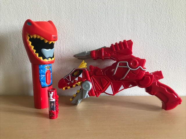 POWER RANGERS DINO Charge T-Rex Morpher Gun Red Plus Tyrannosaurus ...