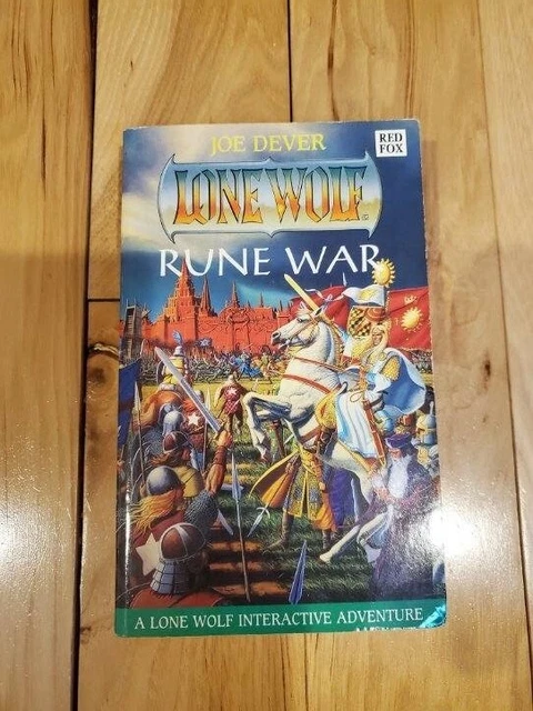 LONE WOLF - RUNE WAR - Interactive adventure by Joe Dever book 24 £299. ...