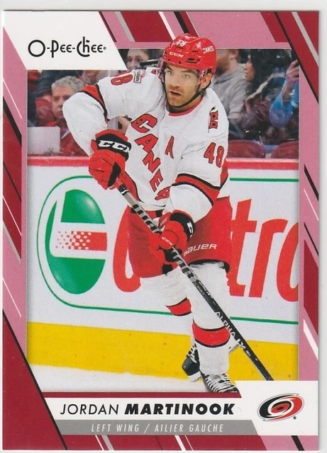 2023-24 UD O-PEE-CHEE Red Border Parallel #220 Hurricanes Jordan ...