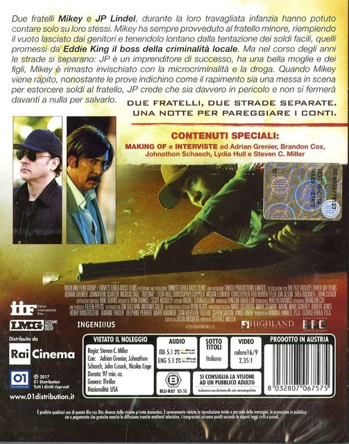 ARSENAL (BLU-RAY) CAGE Cusack Grenier Schaech Hull Gayle £14.41 ...