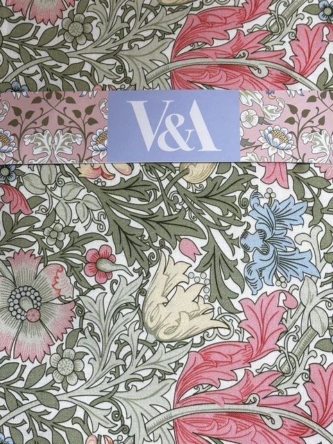 WILLIAM MORRIS COMPTON 100 % Bio Baumwolle V&A Vollmeter 44 Zoll breit ...