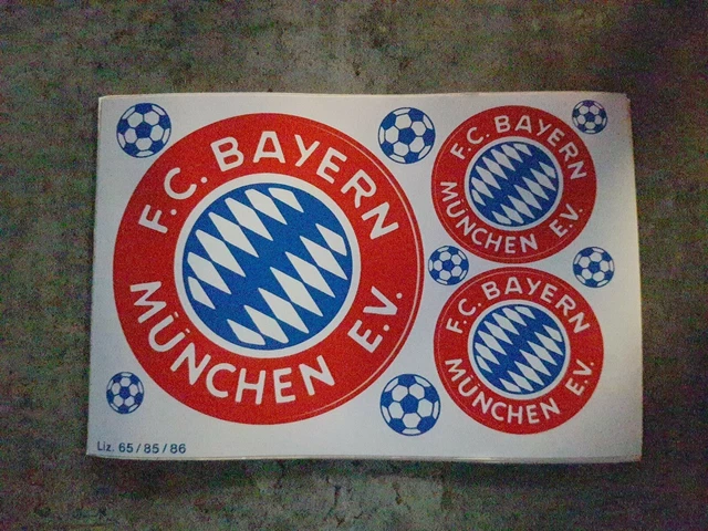 FC BAYERN MÜNCHEN Aufkleber Aufkleberkarte Sticker Logo 3er Set EUR 3 ...