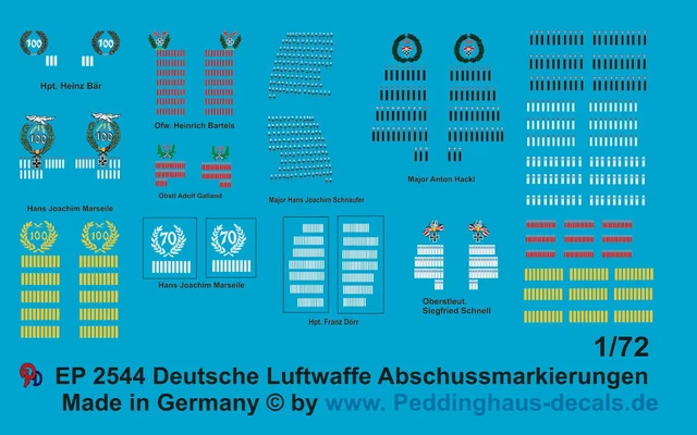 PEDDINGHAUS-DECALS 1/72 2544 Armée De L'Air Allemande Lancement des ...