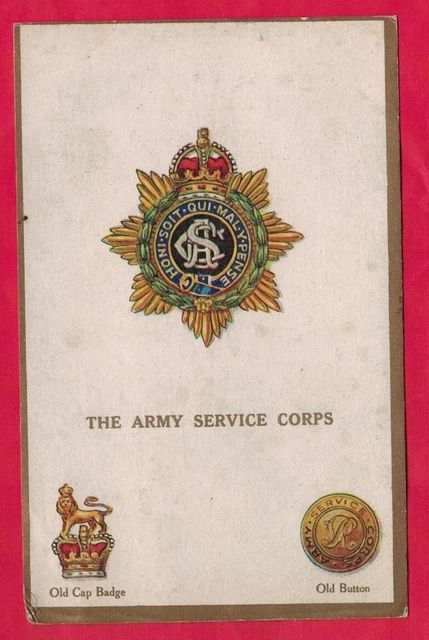 THE ARMY SERVICE Corps Badge. Gale & Polden 1621 Vintage Postcard £2.50 ...
