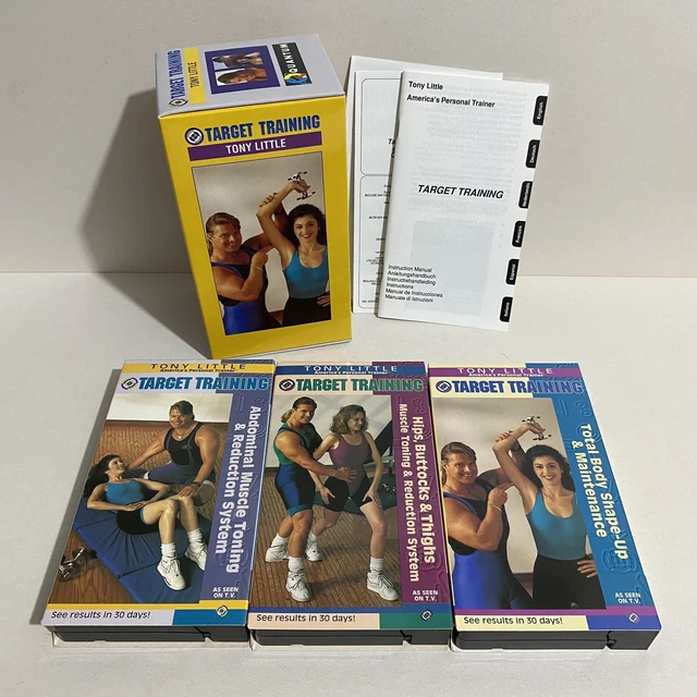 TONY LITTLE TARGET Training Exercise VHS PAL Three Volume Box Set ...