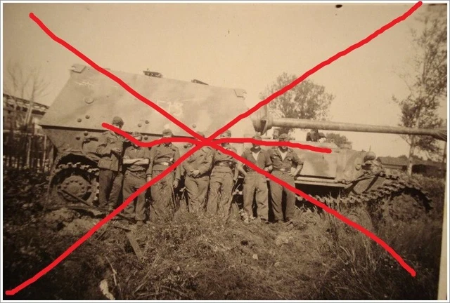 FOTO/PHOTO 809,PANZER,TANK, WW2, Ferdinand, s.Pz.Jg.Abt. 653, Besatzung ...