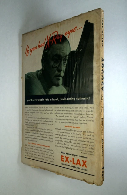 ARGOSY PART 4: Argosy Weekly Jun 20 1936 Vol. 265 #2 GD Low Grade £6.38 ...