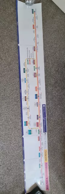 ORIGINAL LONDON UNDERGROUND Tube Carriage Map. Circle Hammersmith ...
