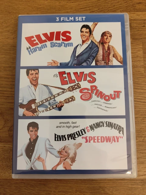 DVD - ELVIS Presley 3-Film Boxset Spinout Speedway Harum Scarum PAL ...
