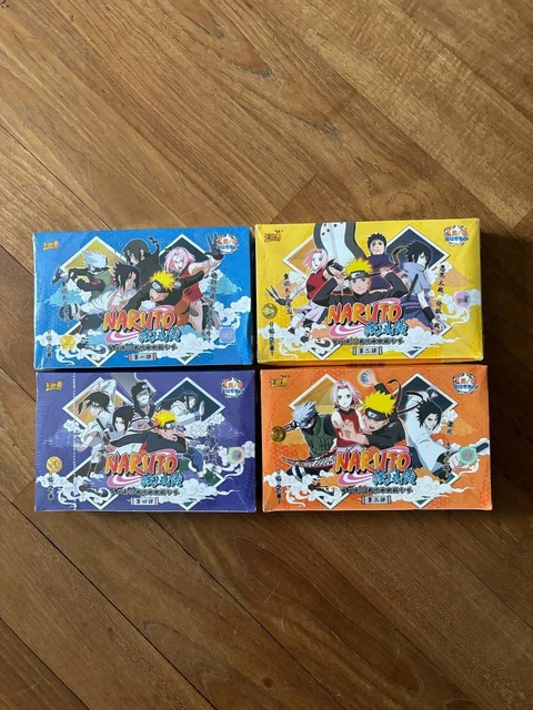 LOTTO X4 BOX carte Naruto Kayou Tier 1 W 1/2/3/4 Display card box ...