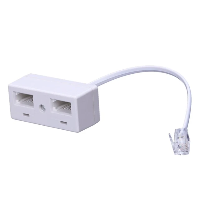 RJ11 PLUG TO Dual UK BT Telephone Socket Convertor B1D84202 $13.19 ...