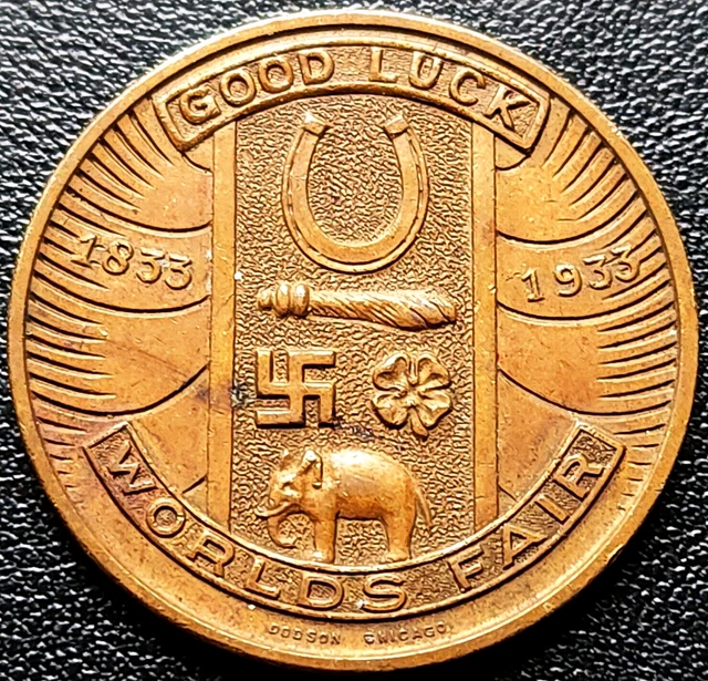 1933 CHICAGO WORLD'S Fair Good Luck Token - Mint Condition $29.99 ...