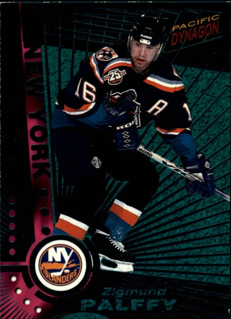 1997-98 (ISLANDERS) PACIFIC Dynagon vert émeraude #74 Zigmund Palffy ...