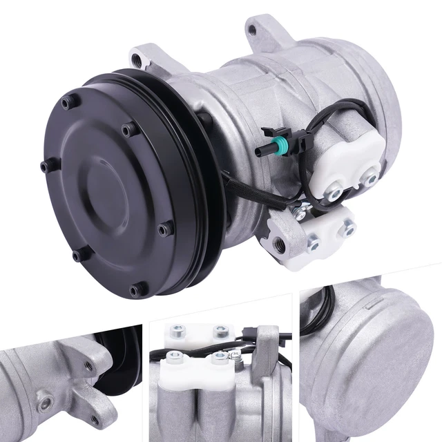 A/C AC COMPRESSOR w/Clutch For John Deere Tractor Loader RE10972 ...