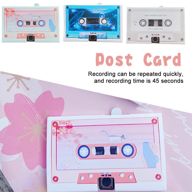 45S GREETING CARD Recordable Voice Chip Music Box Sound Musical DIY ...