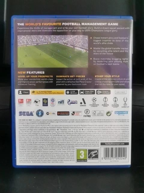 FOOTBALL MANAGER 2024 Console PS5 PlayStation 5 - Disc Tested & Working ...