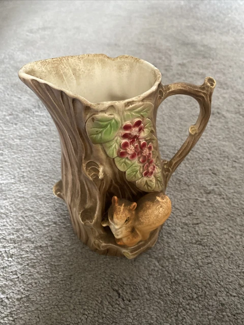 VINTAGE HORNSEA FAUNA Royal rare squirrel pottery jug / vase 1960s £11.99 - PicClick UK