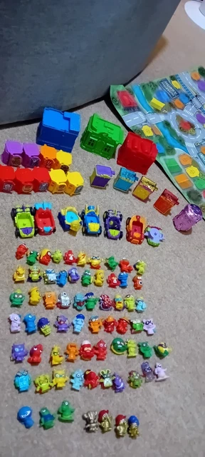 ZOMLINGS SUPERZINGS BUNDLE Map Mat Vehicles Buildings Figures Rare Gold ...