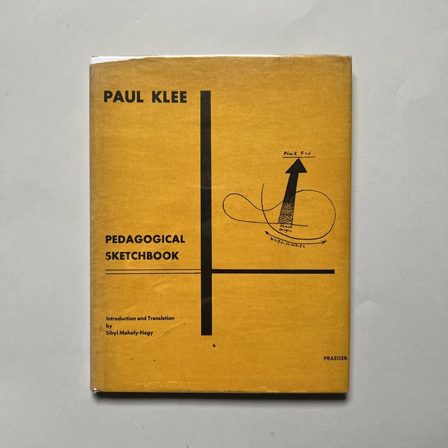 PAUL KLEE - pedagogical sketchbook - introd. Sibyl Moholy-Nagy ...