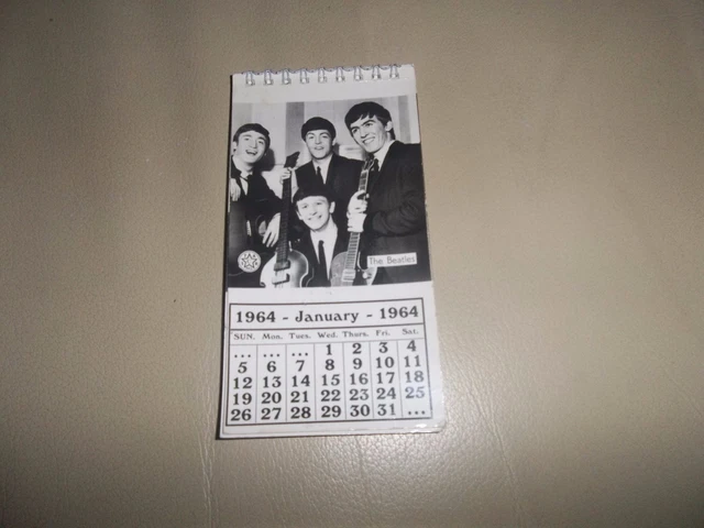 THE BEATLES AND Other Stars Calendar From 1964 Complete "Top Stars ...