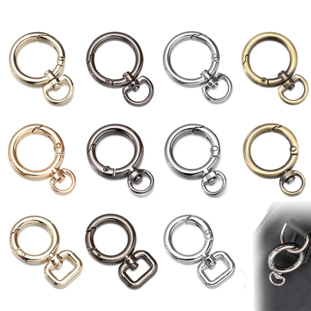 SNAP CLASP CLIP Spring O-Ring Buckles Bag Belt Buckle Carabiner Purses ...