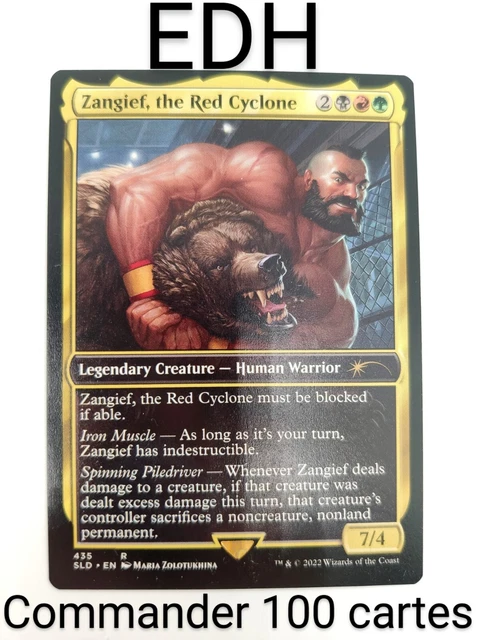 MTG COMMANDER DECK Zangief The Red Cyclone Secret's Lair 100 Cartes ...