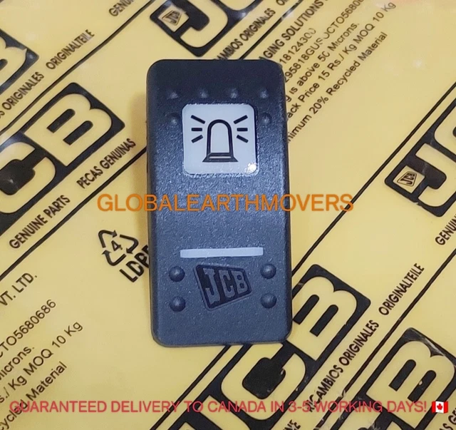 JCB BACKHOE- GENUINE Jcb Actuator Beacon Light Switch Cover (Part No ...