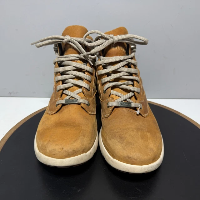 TIMBERLAND FLYROAM WATERPROOF Leather Chukka Boots Men Size 8 Wheat Tan ...