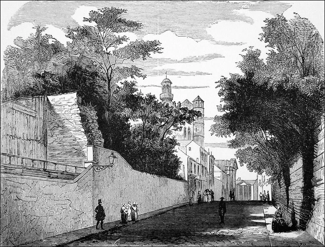 RESTES DES FORTIFICATIONS de PHILIPPE-AUGUSTE, rue CLOVIS, PARIS 5e ...