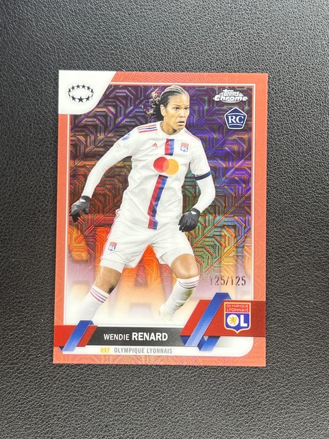 2022-23 TOPPS CHROME Women's UEFA Wendie Renard RC Rookie Rose Gold ...