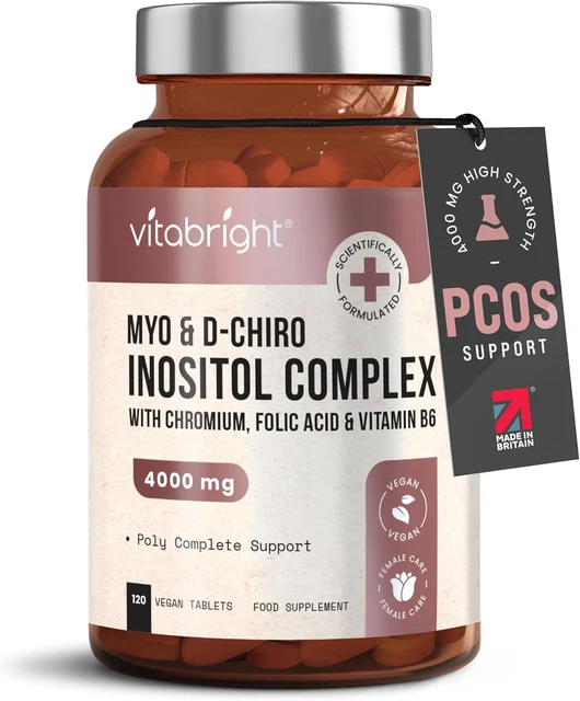 MYO INOSITOL D Chiro Inositol Tablets Hormone Balance for Women ...