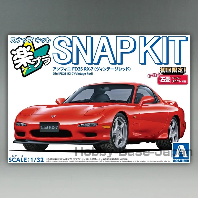 MAZDA ΕFINI(INFINI) FD3S RX-7 (Vintage Red) 1/32 AOSHIMA Snap Kit No.4-VR Model EUR 51,10 ...