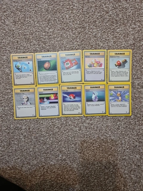 POKEMON RARE BASE Set Trainer Cards Bundle Job Lot (10 Cards) EUR 5,29 ...