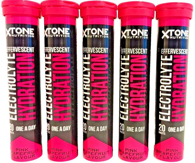 ELECTROLYTE MAGNESIUM HYDRATION Tabs Pink Grapefruit 5 x 20 ...