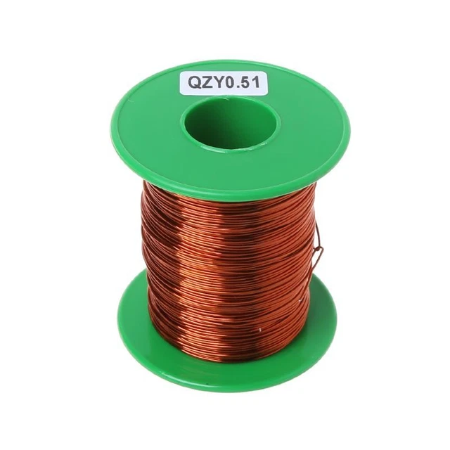 100M TEMPERATURE POLYESTER Imide Enameled Copper Wire 0.51mm QZY-2/180 ...
