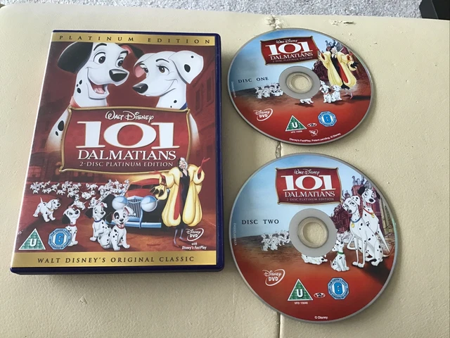 DISNEY 101 DALMATIANS DVD 2 Disc Platinum Edition - VGC 2008 £4.74 ...