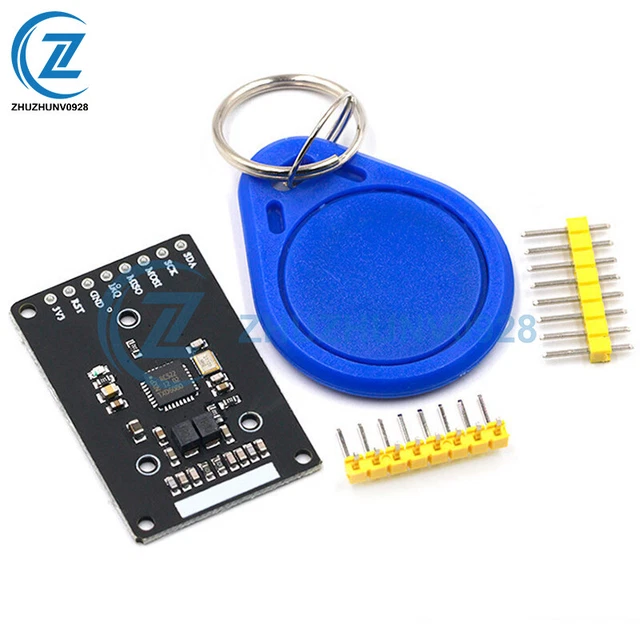RFID MINI RC522 Tags SPI Sensor Arduino Module with 2 Tags MFRC522 DC 3 ...